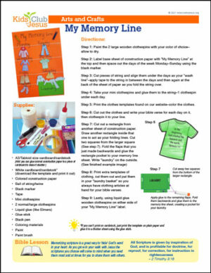 Arts and Crafts Memory Line – Little Light Kids