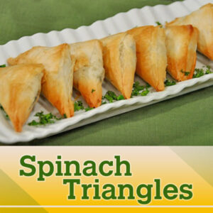 Recipes Spinach Triangles. – Little Light Kids