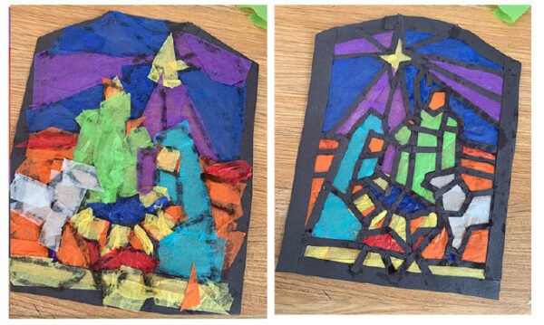 Arts and Crafts Stained Glass Paper Crafts – Little Light Kids